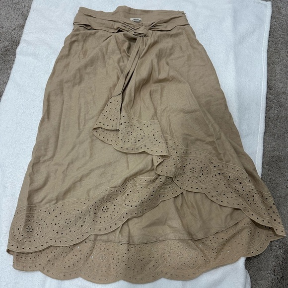 Jason Wu | Skirts | Jason Wu Linen Blend Doile Wrap Skirt | Poshmark